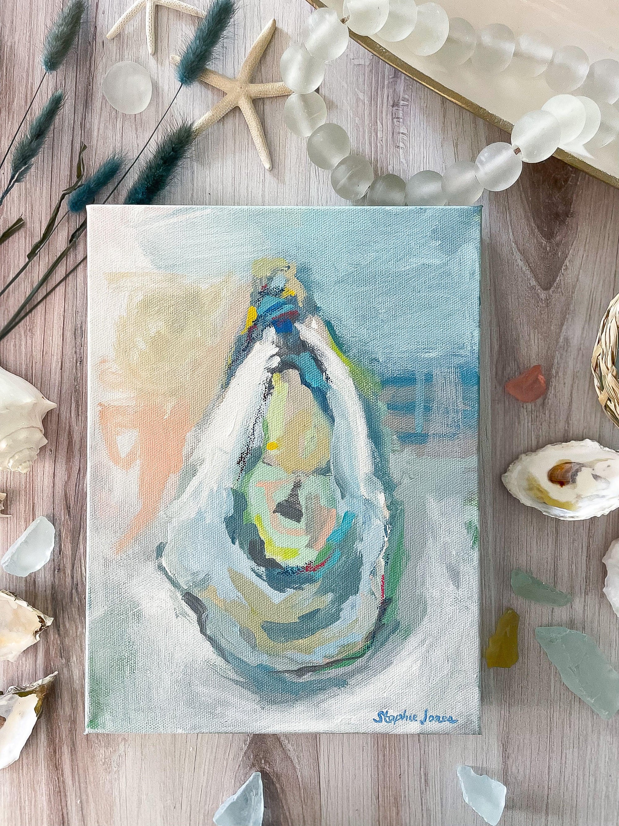 Incandescent Oysters available at Liza Pruitt mid May! | Stephie Jones Art