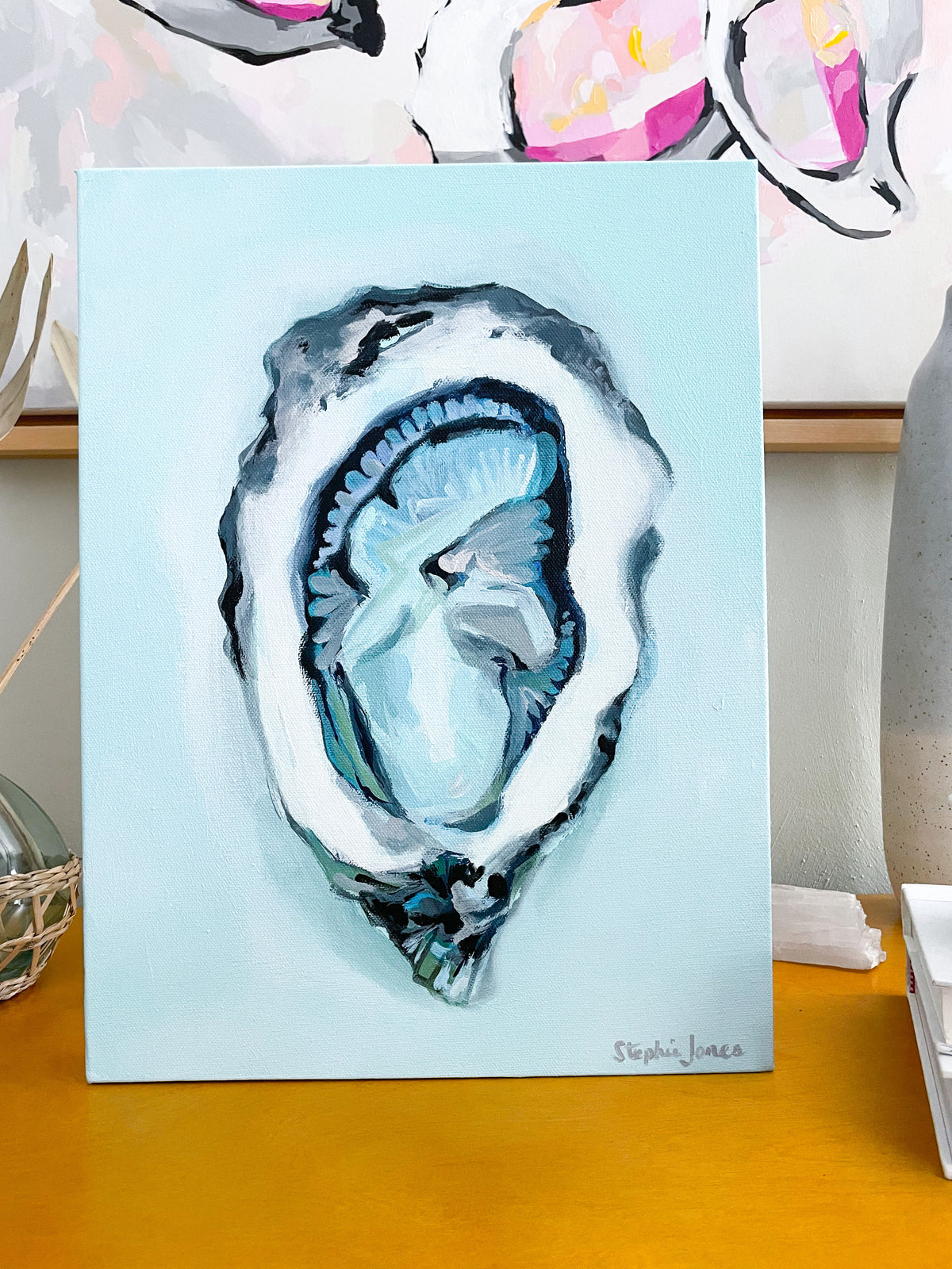 Vast Serene Blue, Original Painting | Stephie Jones Art